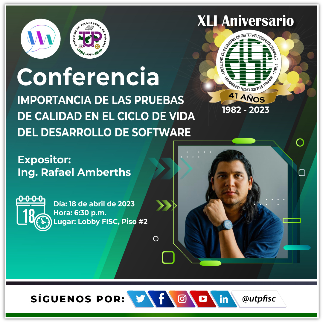 Conferencia Importancia de las Pruebas de Calidad en el Ciclo de Vida ...