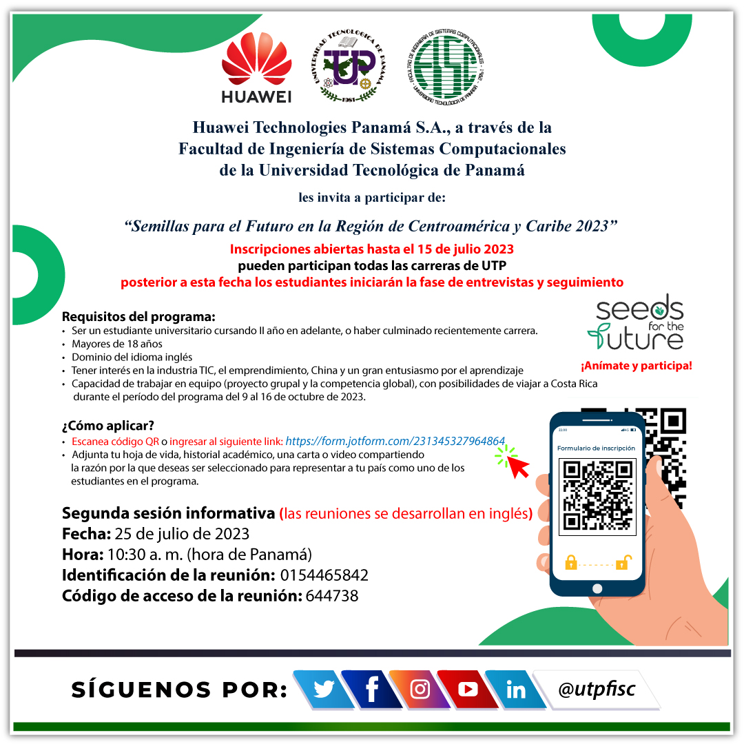 Segunda sesión informativa de Semillas para el Futuro en la Región de ...