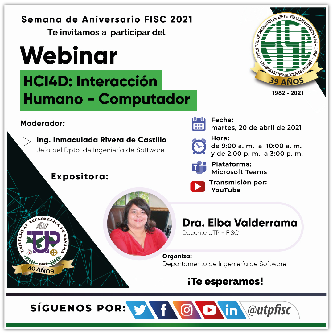 Webinar HCI4D: Interacción Humano - Computador | Facultad de Ingeniería ...